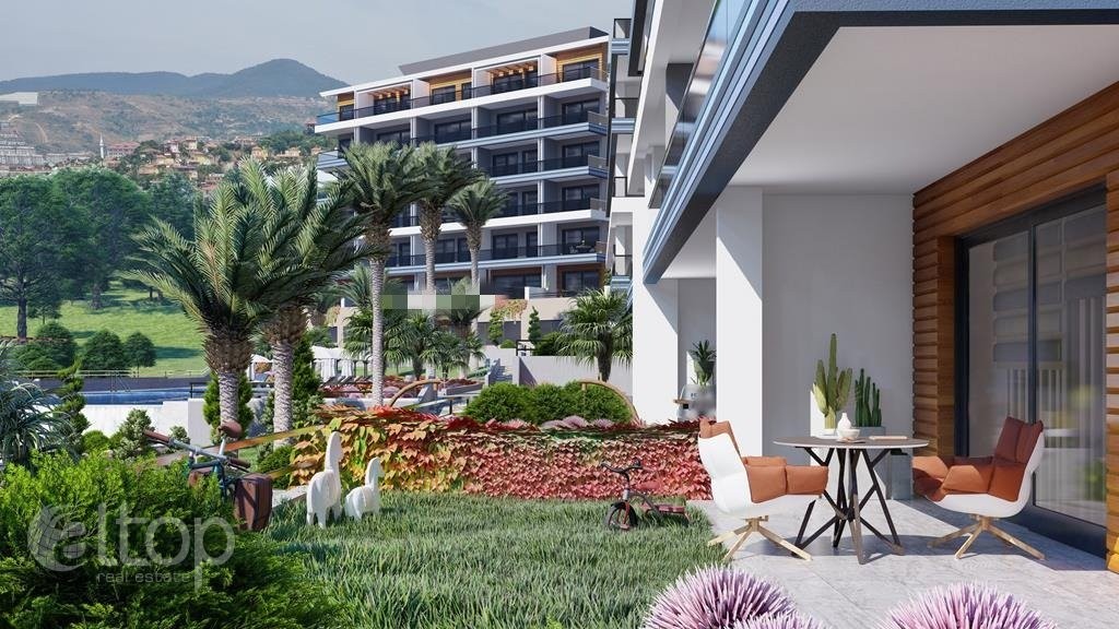 ГРАЖДАНСТВО! Новая квартира 3+1 в Алании, район Каргыджак № 4043 [ID: 4043]